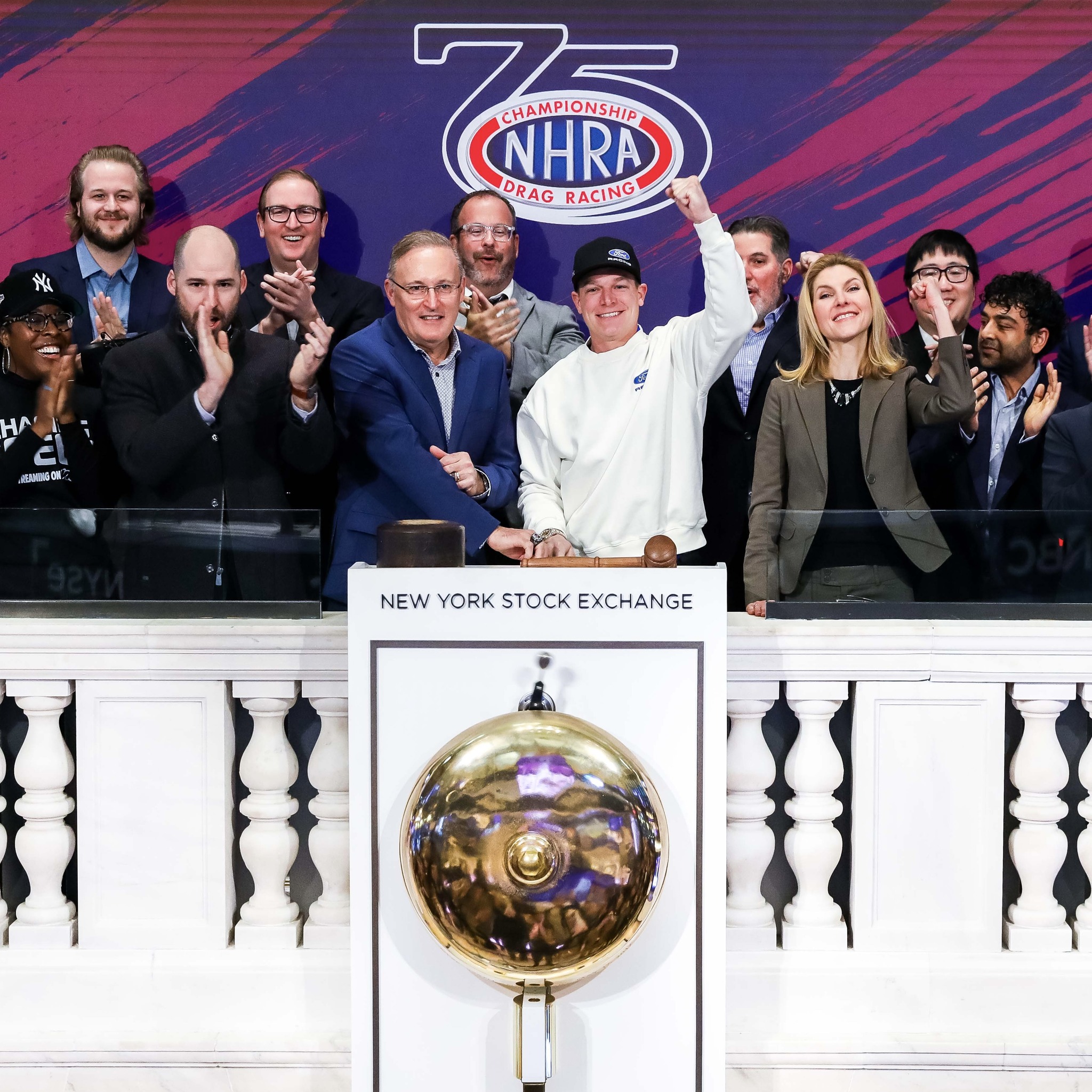 NHRA STARS RING NYSE OPENING BELL LEADING INTO CHASING SPEED PREMIERE ...